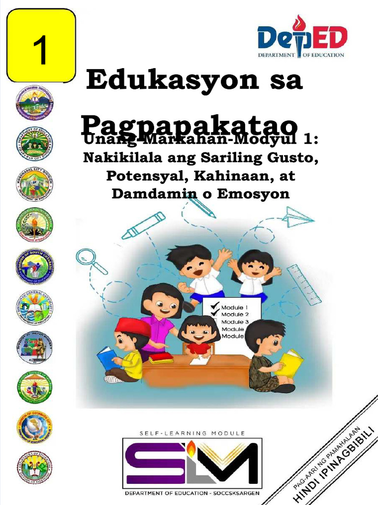 PDF Esp1 q1 Mod1 Nakikilalaangsarilinggusto Potensyal Kahinaanatdamdaminoemosyon - Compress | PDF