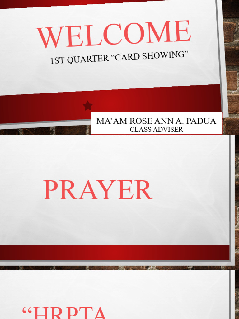 1st Quarter Awards Ceremony Highlights | PDF