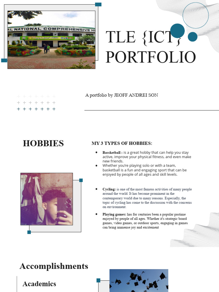 Tle (Ict) Portfolio: A Portfolio by JEOFF ANDREI SON | PDF | Experience | Hobbies