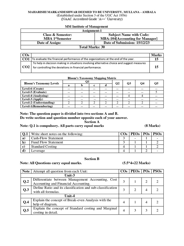 Assignment-2 (MBA-104) | PDF | Business