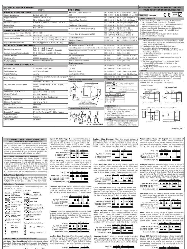 SERIES MICON 225 Instruction Manual | PDF | Electromagnetic ...