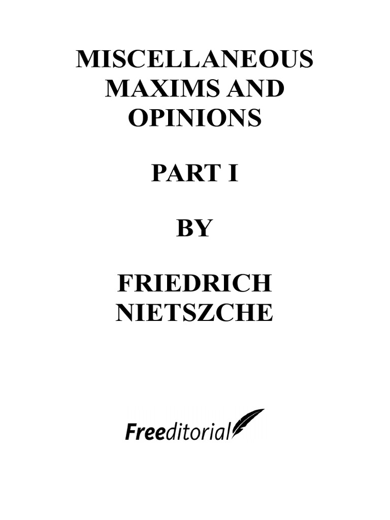 Miscellaneous | PDF | Conscience | Arthur Schopenhauer