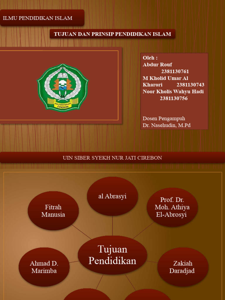 Tujuan Dan Prinsip Pendidikan Isilam | PDF