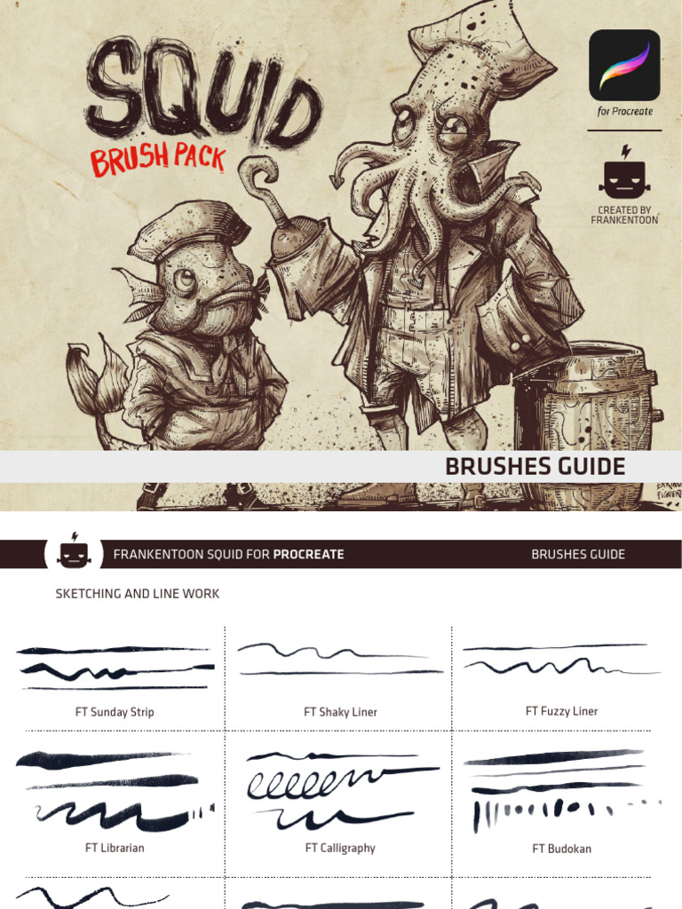 Squid Brushes Guide | PDF | Writing