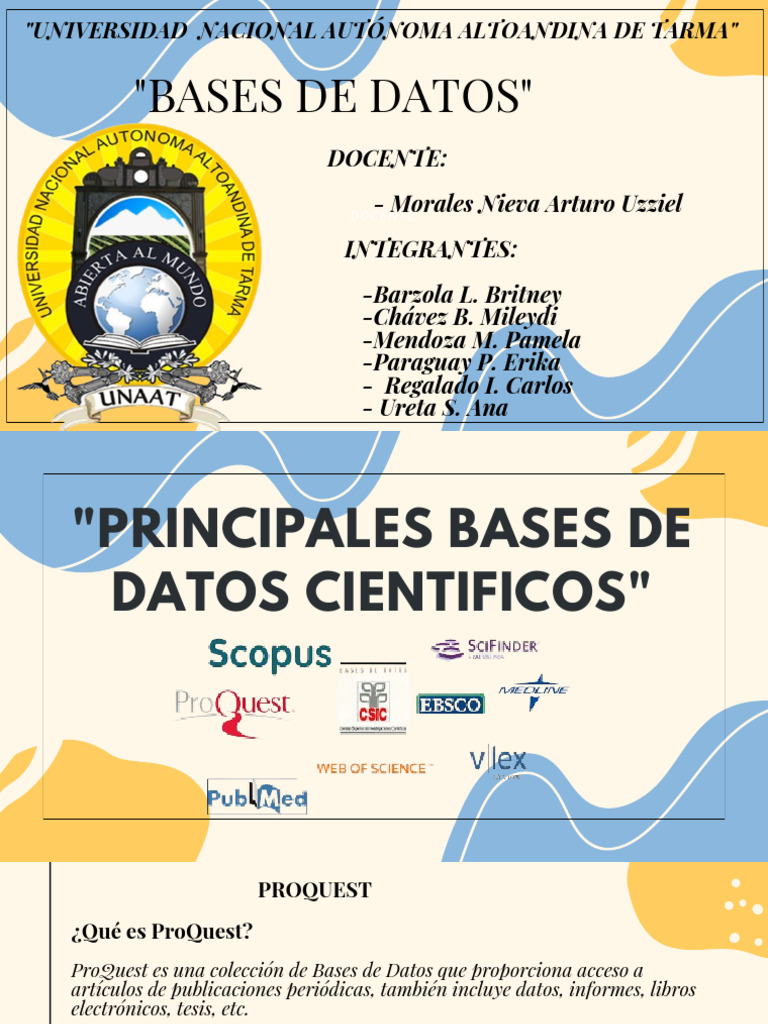 Base de Datos Cientificos-Mtc | PDF | Bases de datos | Red mundial