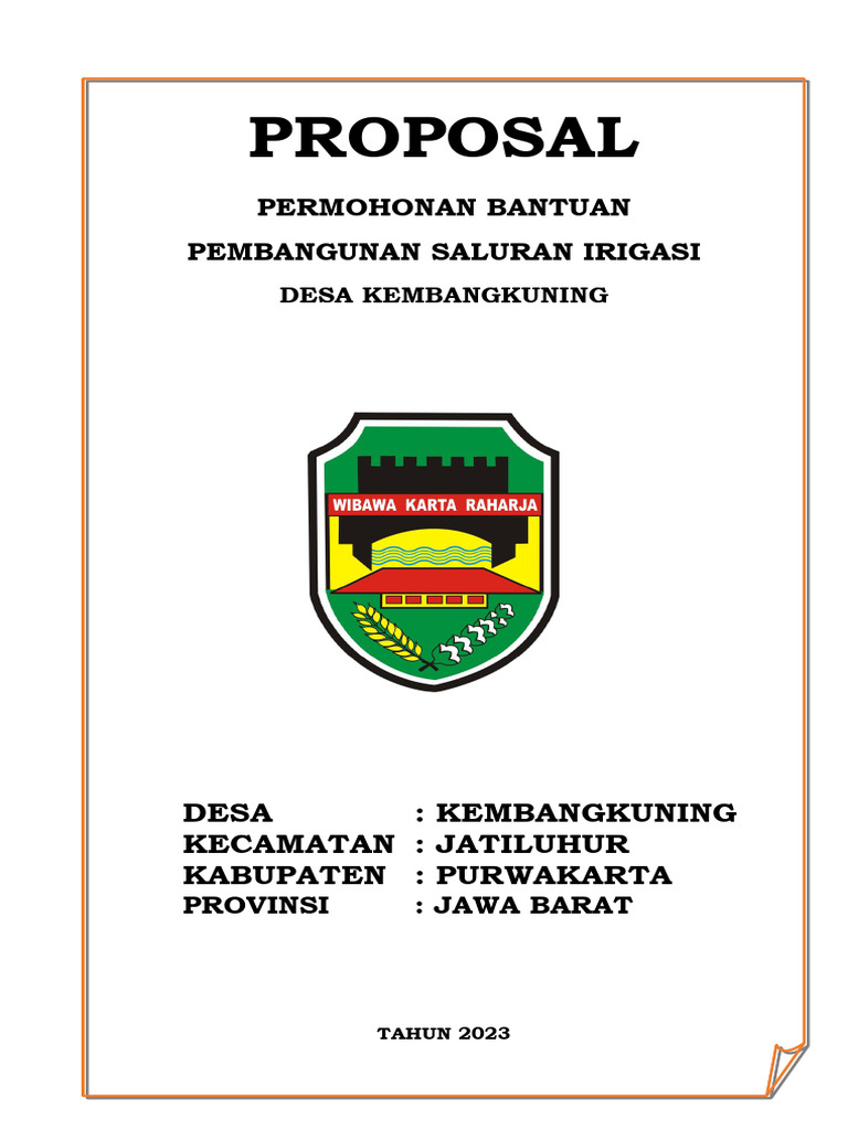 Proposal Irigasi | PDF