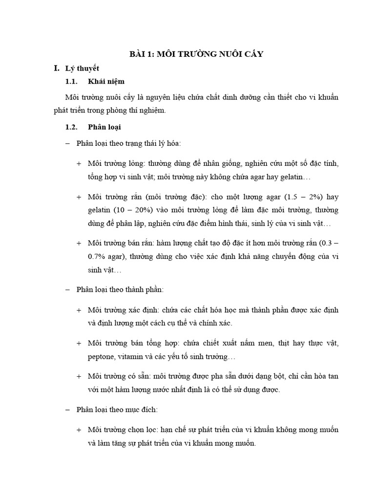 TN VSV - Bài 1 | PDF