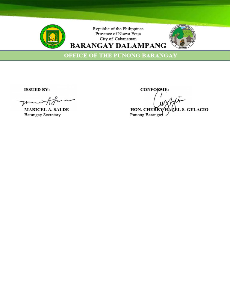 Brgy Logo Template | PDF