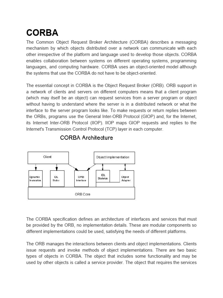 Case Study | PDF | Common Object Request Broker Architecture | Object ...