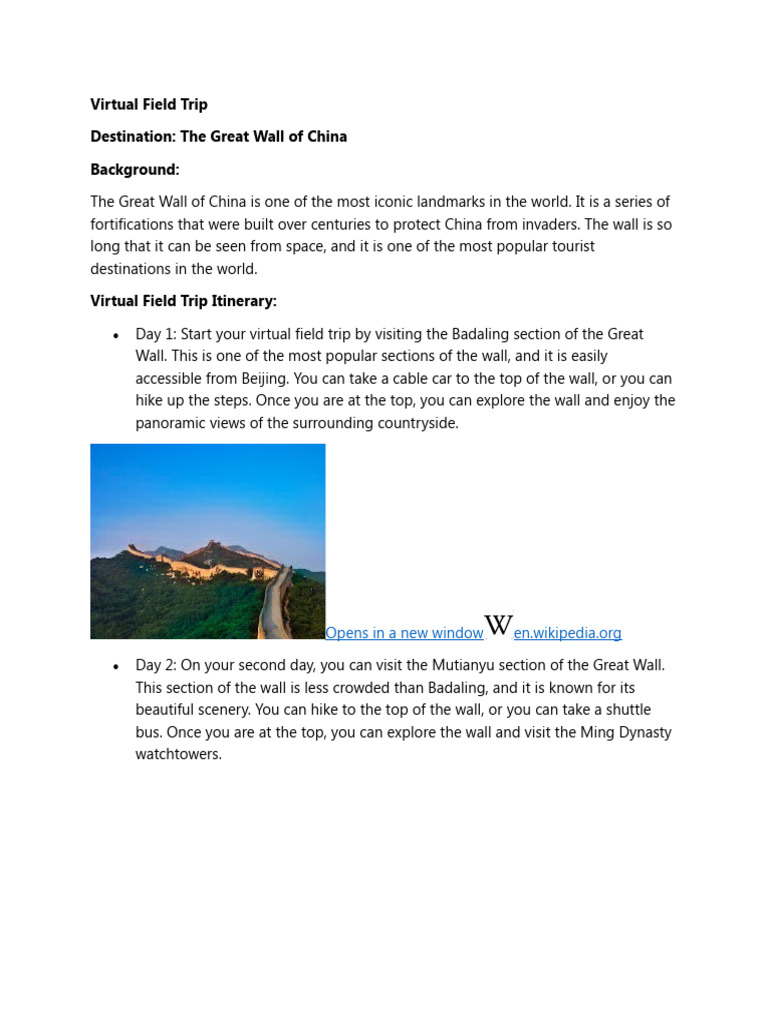 Great Wall of China | PDF