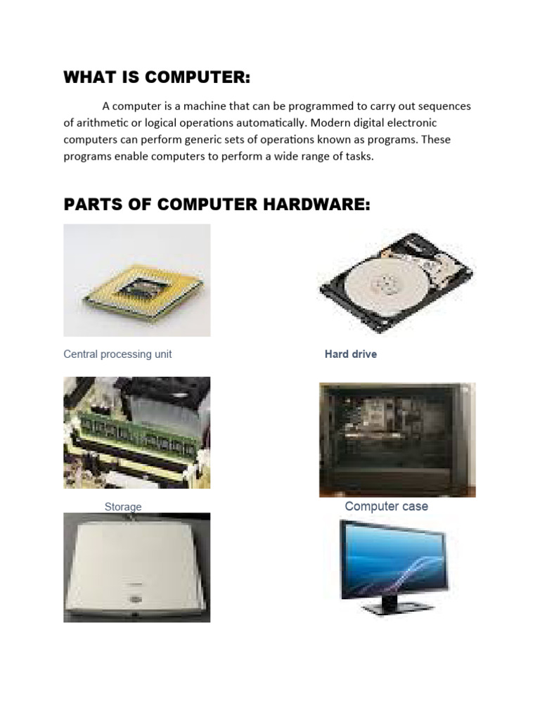 What Is Computer | PDF | Algorithms | Computer Programming