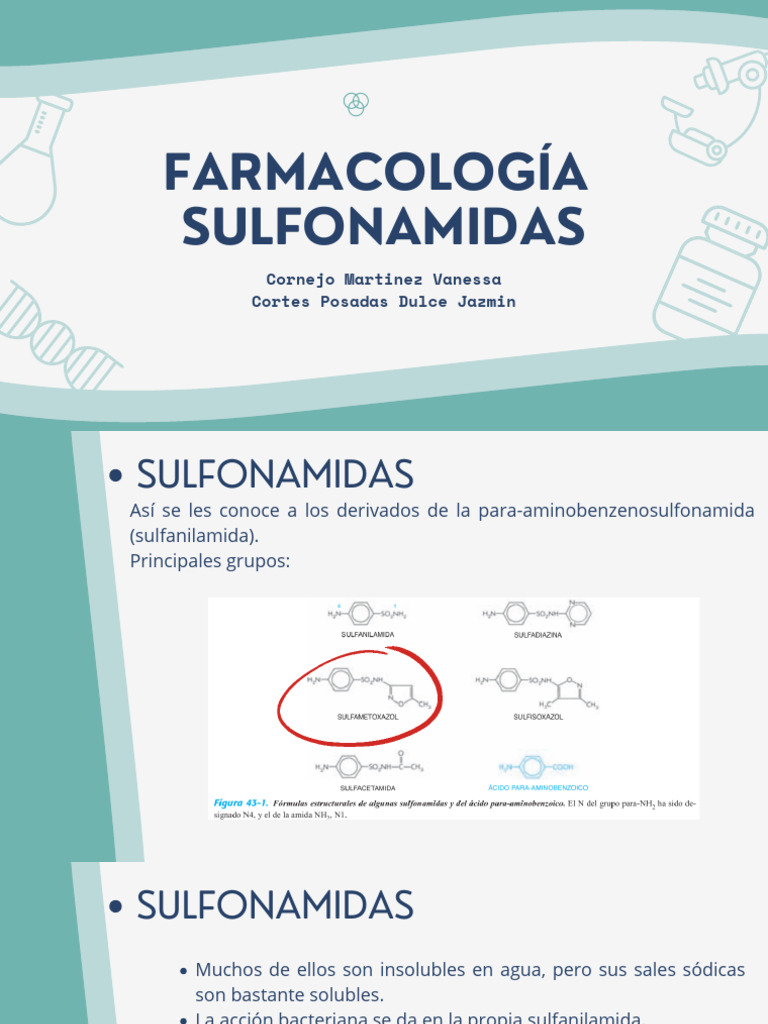 Farmacología Sulfas_Eq7 | PDF | Medicina CLINICA | Especialidades Medicas