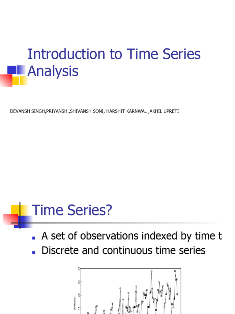 Time Series Analysis | PDF