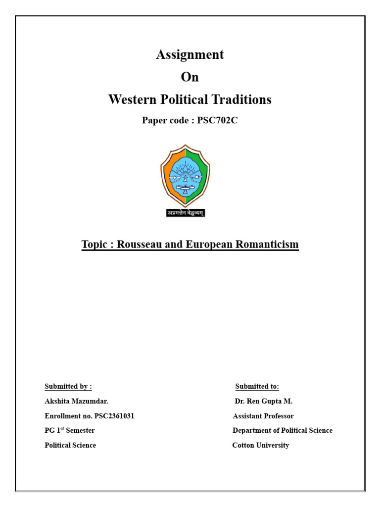 Rousseau and European Romanticism by Akshita | PDF | Romanticism | Jean ...