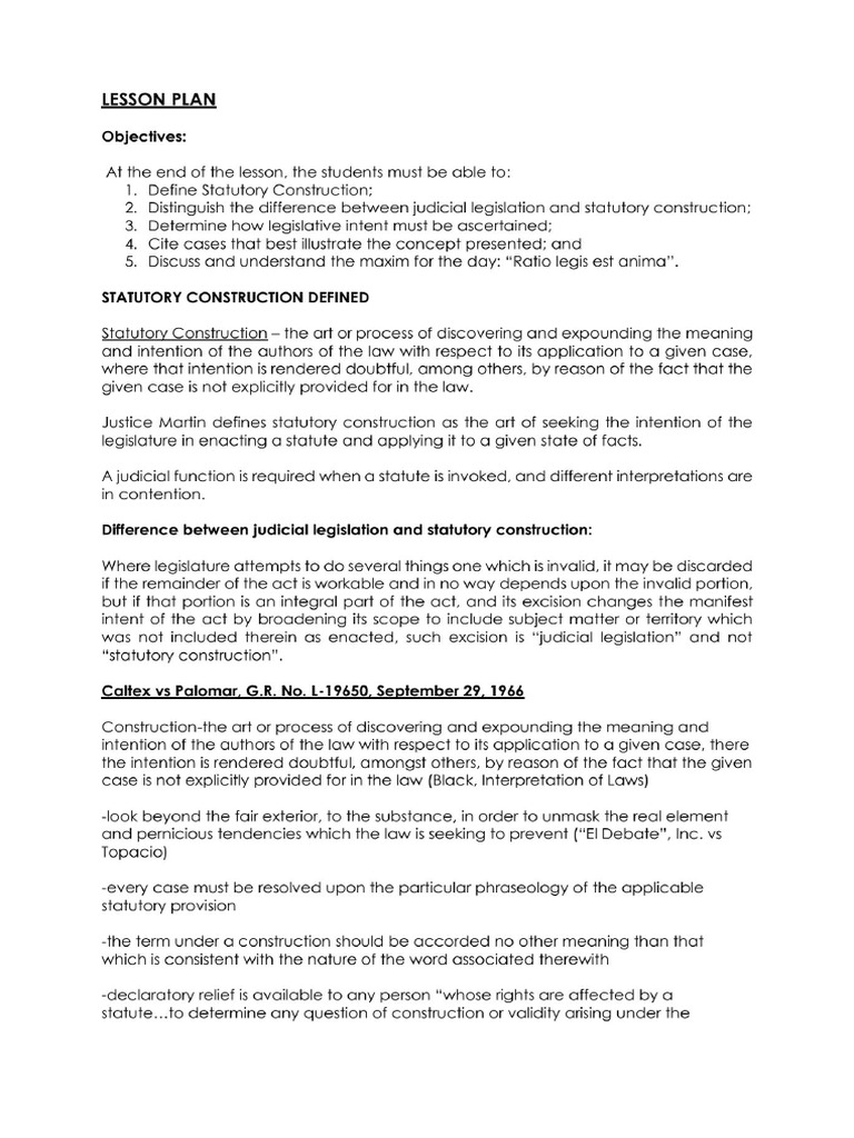 Lesson Plan StatCon 2 | PDF