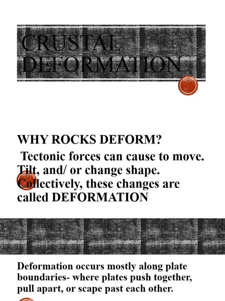 Crustal Deformation | PDF | Fault (Geology) | Deformation (Engineering)