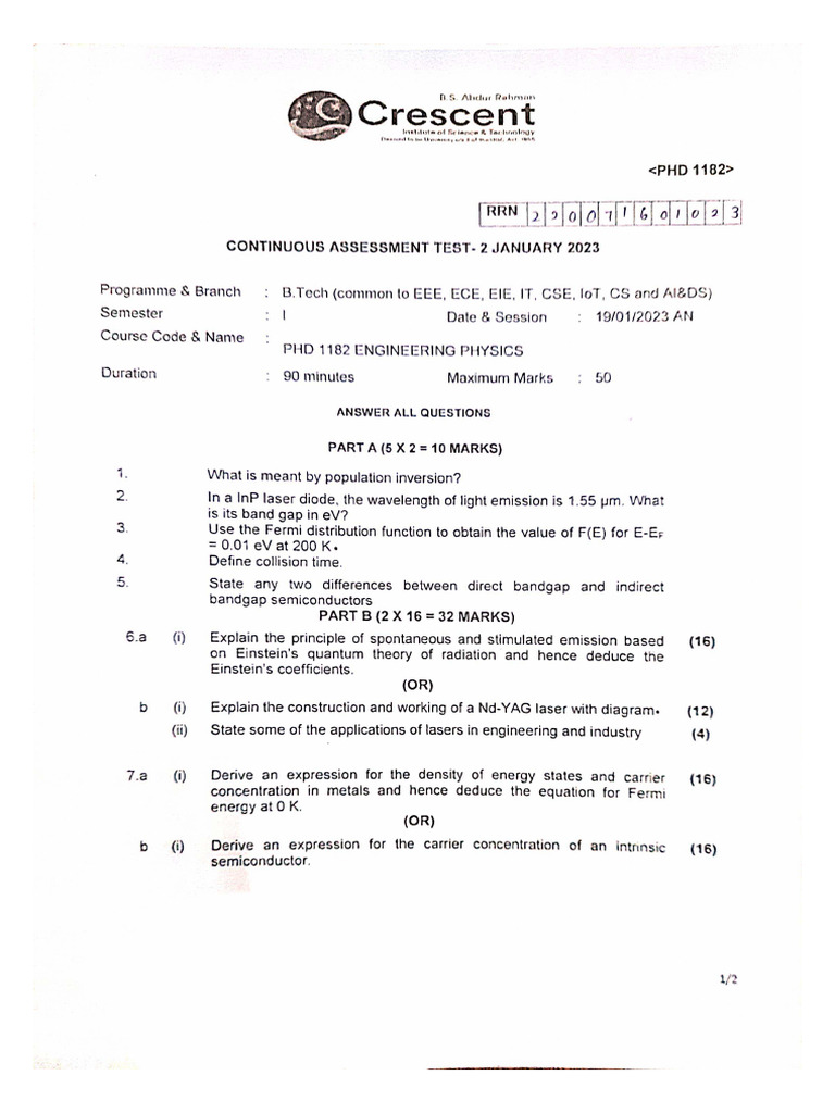 Cat 2 Modal Qns | PDF