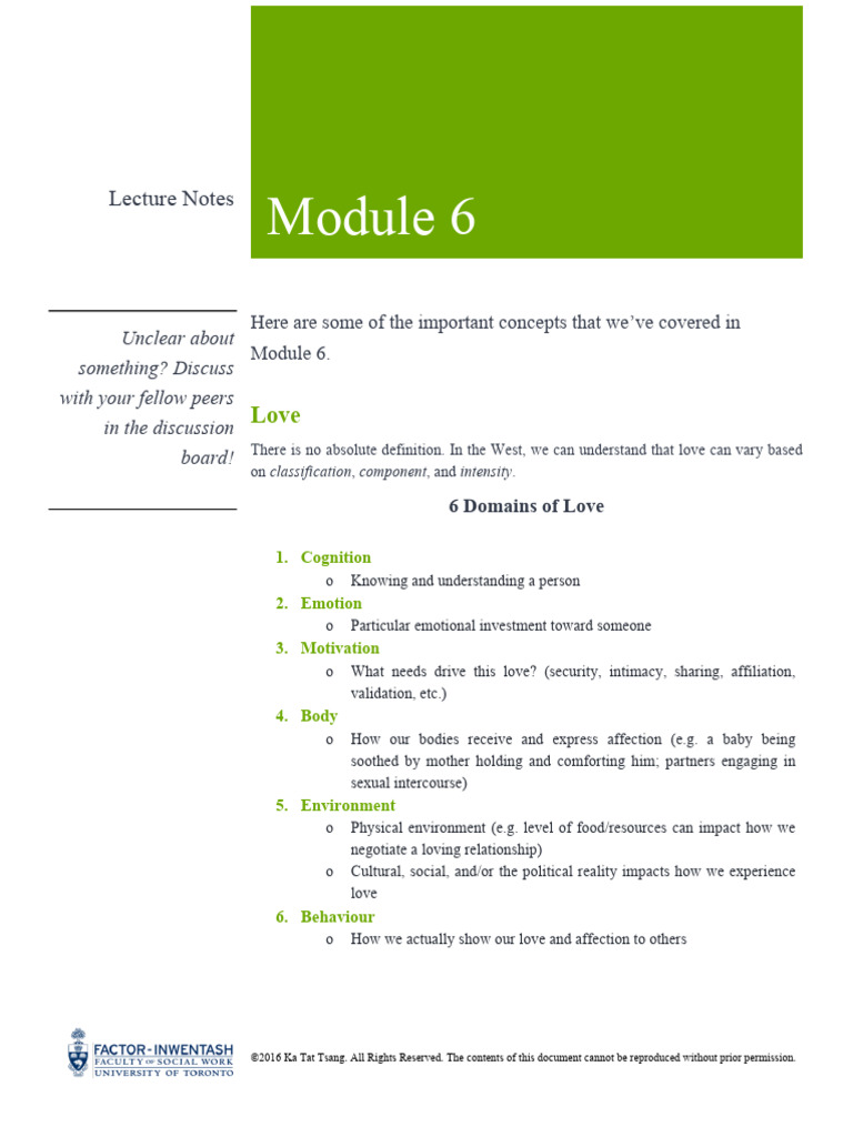 Module-6-Recap | PDF | Human Sexual Activity | Love