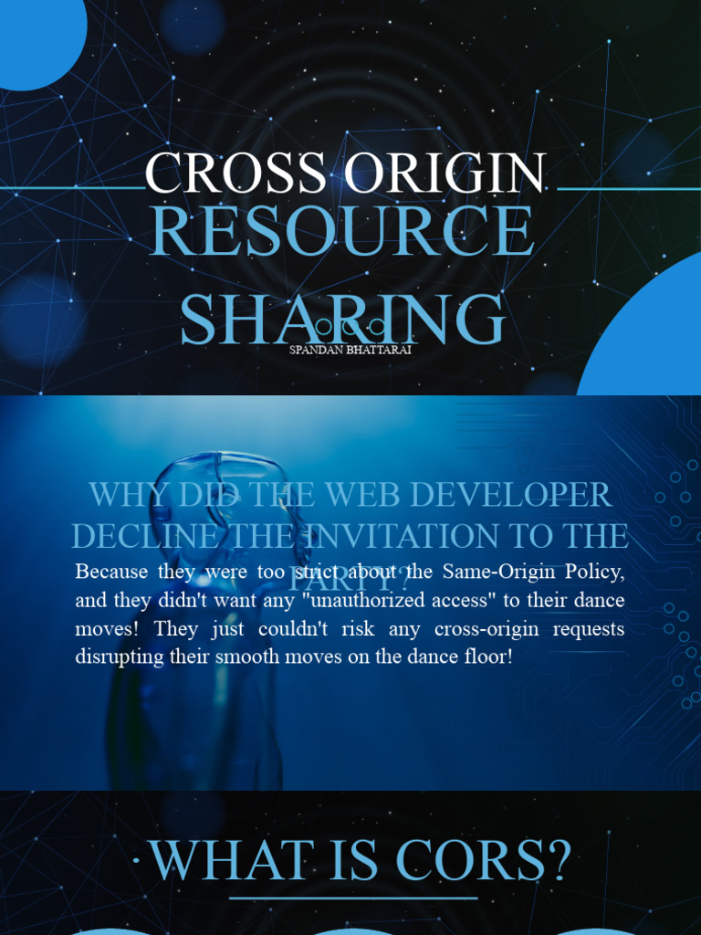 CORS: A Presentation | PDF | Computing | Cyberspace