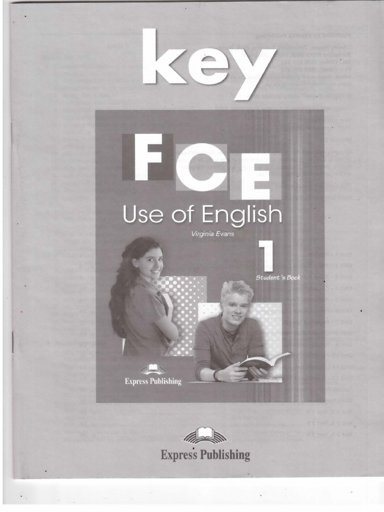 472 - FCE Use of English 1 Student 39 S Book Key 2018 - 38p | PDF
