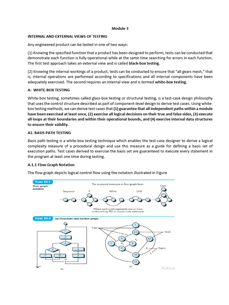 Testing - Module 3 | PDF | Software Testing | Matrix (Mathematics)