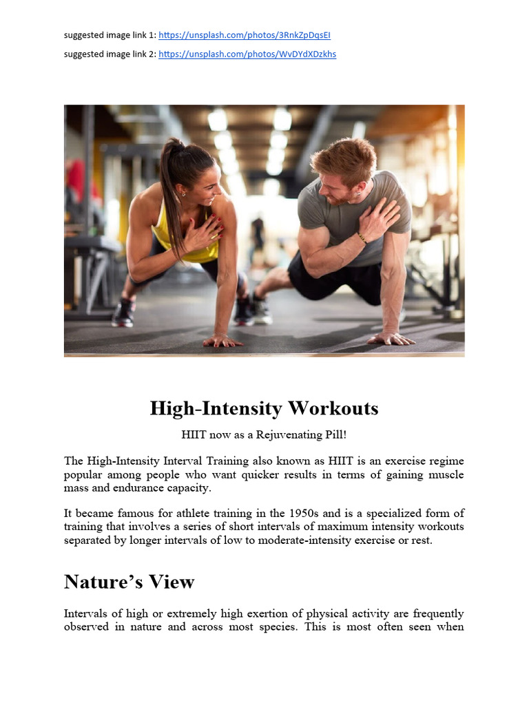 High Intensity Workouts | PDF | High Intensity Interval Training ...