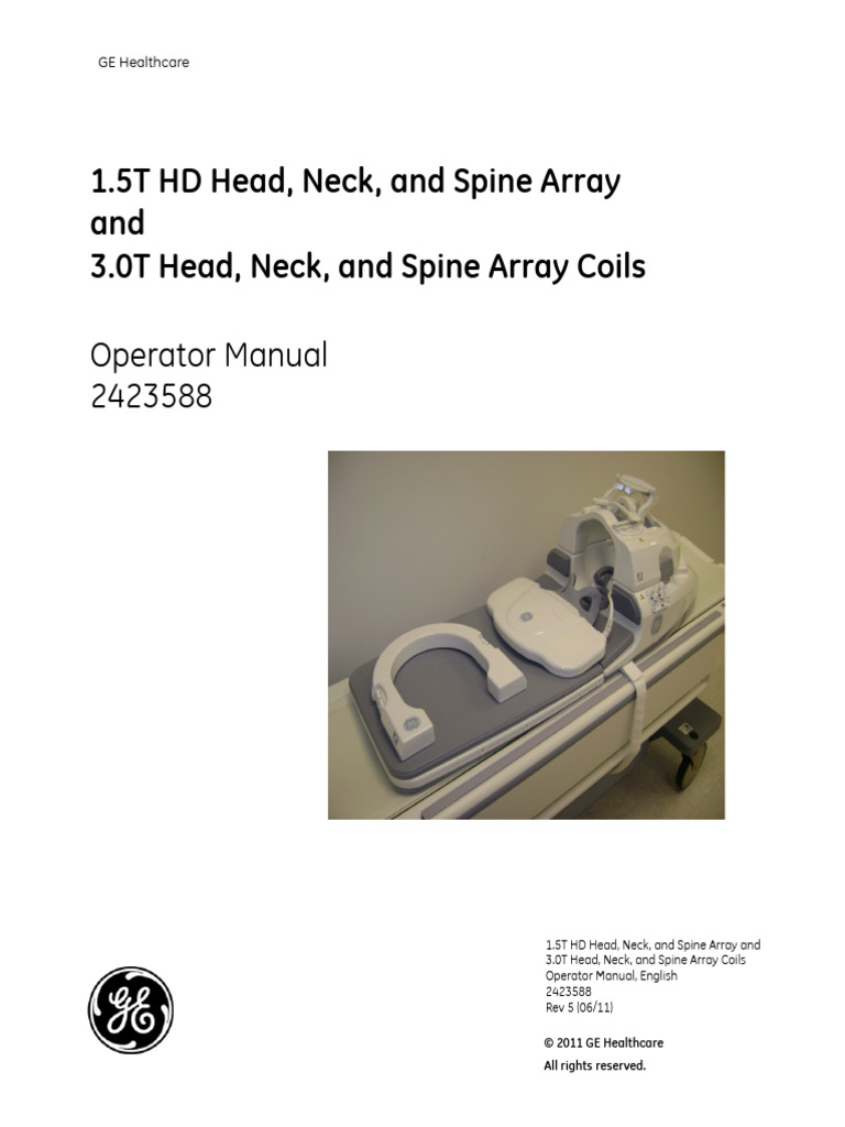 1.5T 3T Head Neck and Spine Array Coils - SM - Doc1821185 - 1 | PDF ...