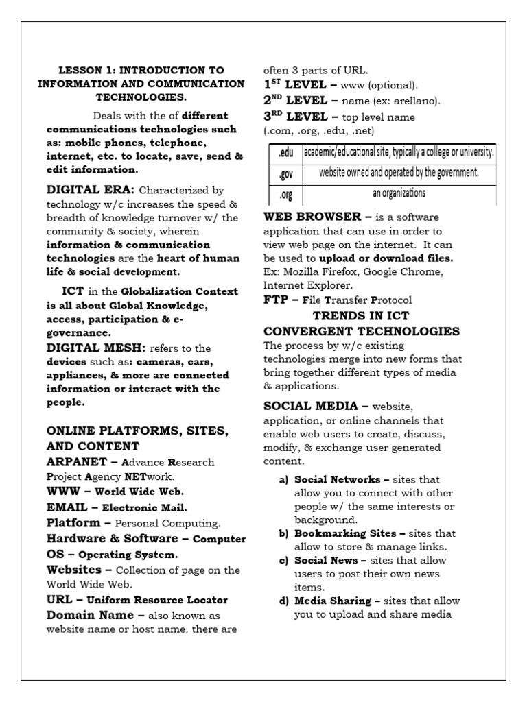 Lesson 1-2 - Pointers To Review | PDF | World Wide Web | Internet & Web