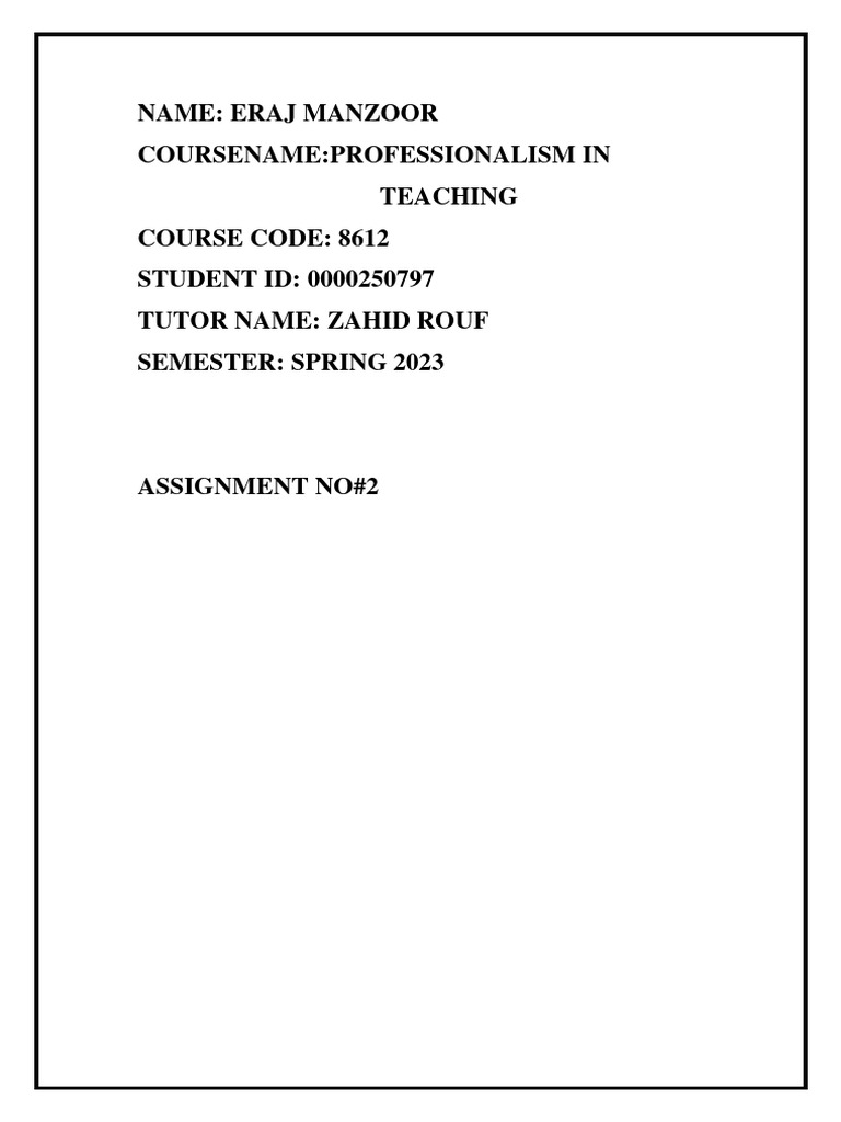 8612-2 - ( - Spring) (1) NEW | PDF | Teachers | Teacher Education