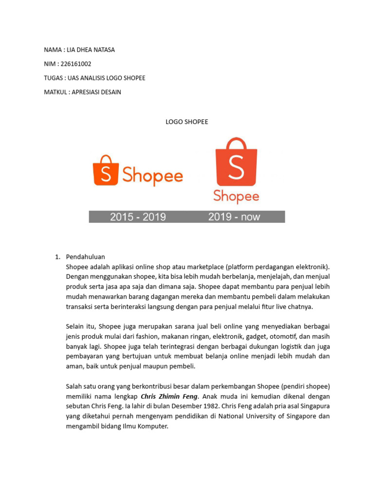 Analisis Logo Shopee | PDF