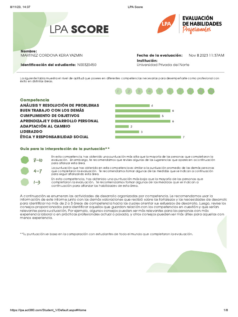 Lpa 2023-2 | PDF | Evaluación | Aprendizaje