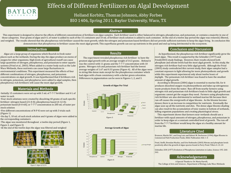 Effects of Different Fertilizers On Algal Development | PDF ...