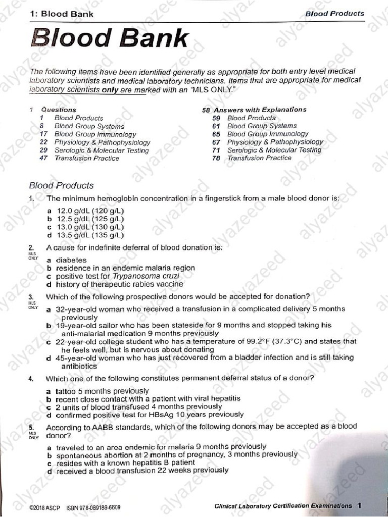 BOC - BB Review Questions With Answers | PDF