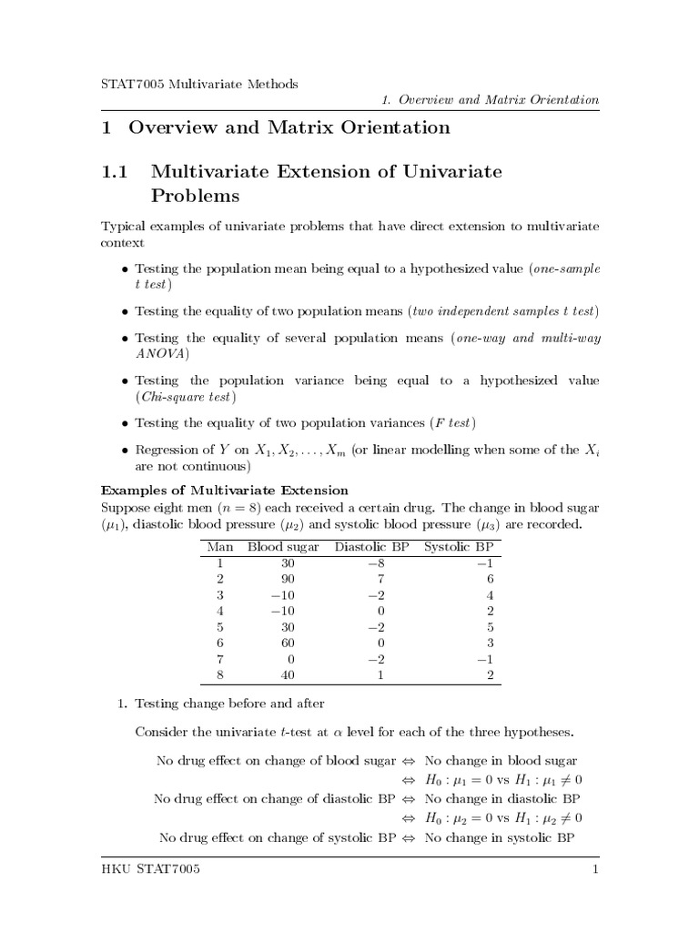 Chap 1 | PDF | Eigenvalues And Eigenvectors | Regression Analysis