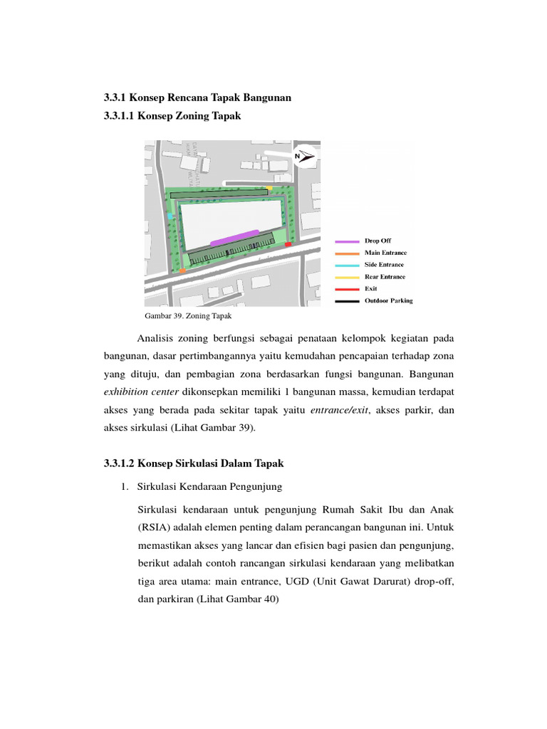 Konsep Gubahan Massa dan Zoning Bangunan | PDF