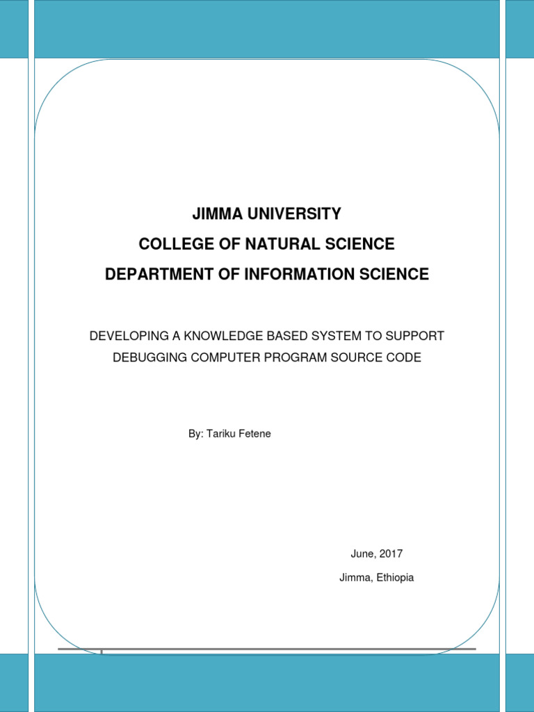 Tariku Thesis Report Final | PDF | Methodology | Computer Programming