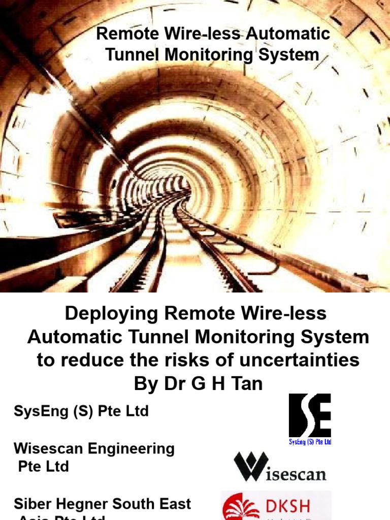 Remote Wire-Less Automatic Tunnel Monitoring System | PDF | Wi Fi | General Packet Radio Service