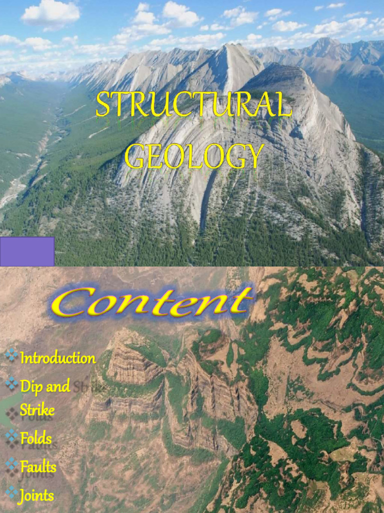 Fault, Fold, Dip, Strike, Joint in Geology PART 2 UNIT 2 | PDF | Structural Geology | Earth Sciences