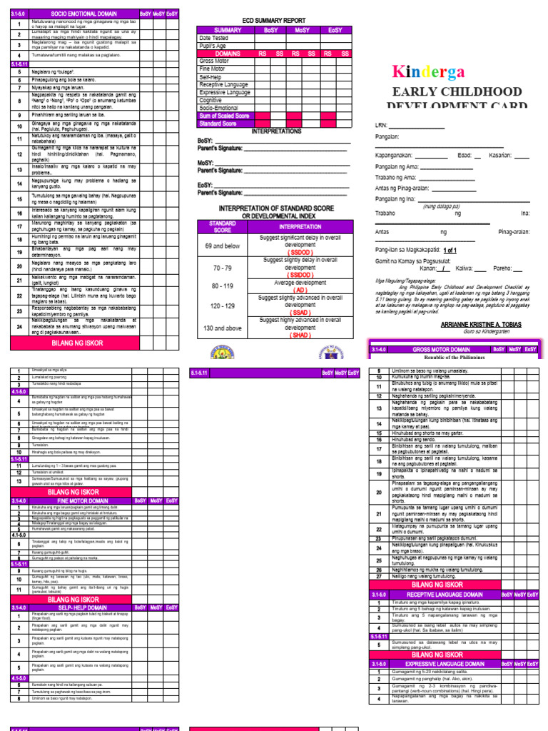 Ecd Card 2023-2024 (3columns) | PDF
