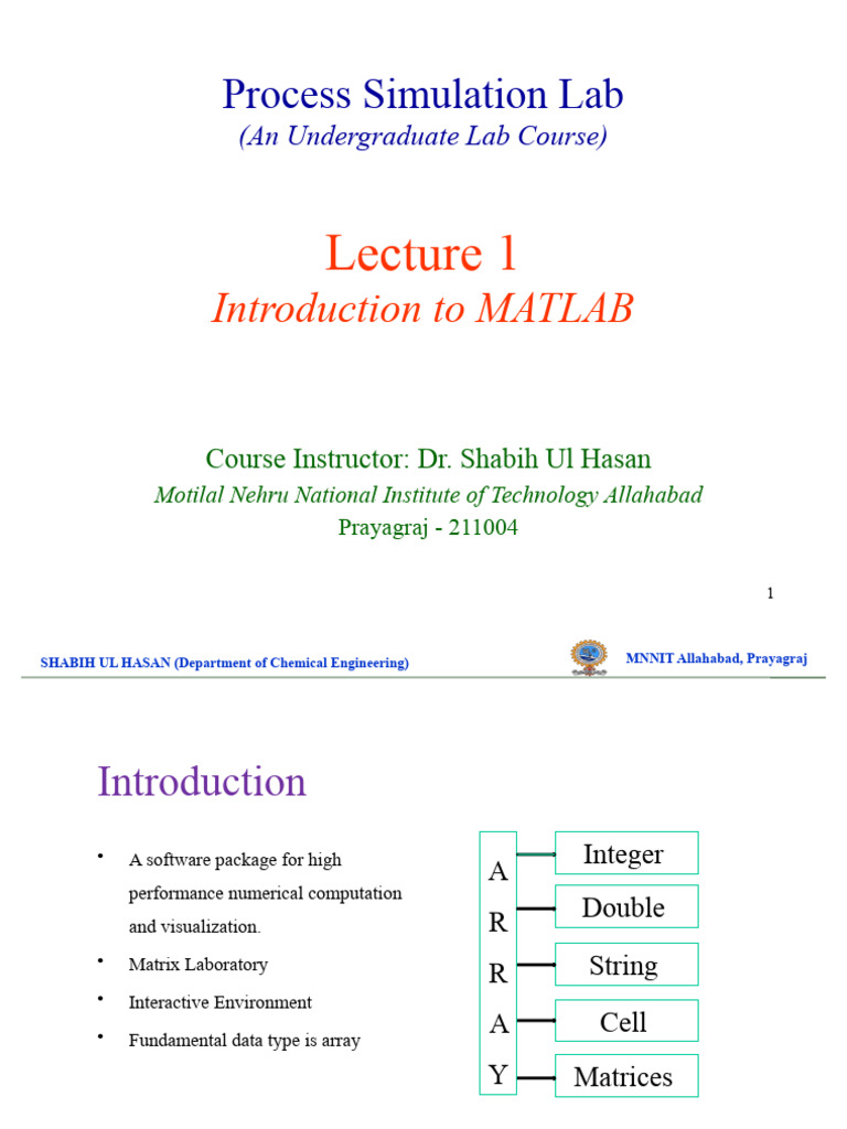 Matlab Lecture 1 | PDF | Matrix (Mathematics) | Trigonometric Functions Matlab Lecture 1 | PDF | Matrix (Mathematics) | Trigonometric Functions