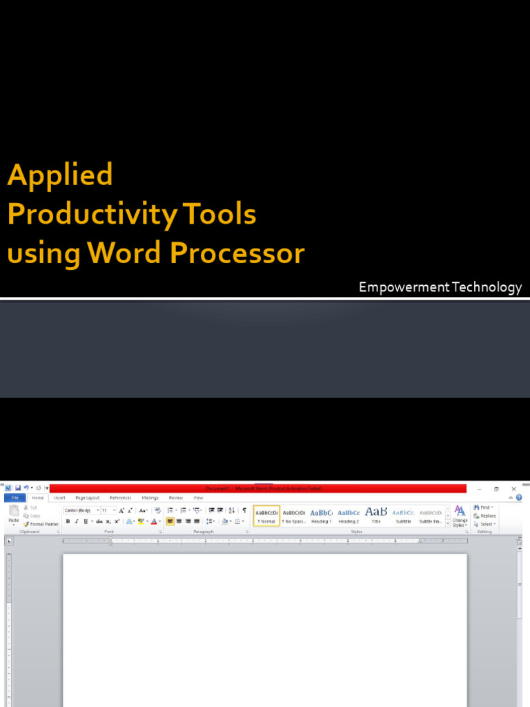 Empowerment Lesson 4 | PDF | Window (Computing) | Microsoft Word