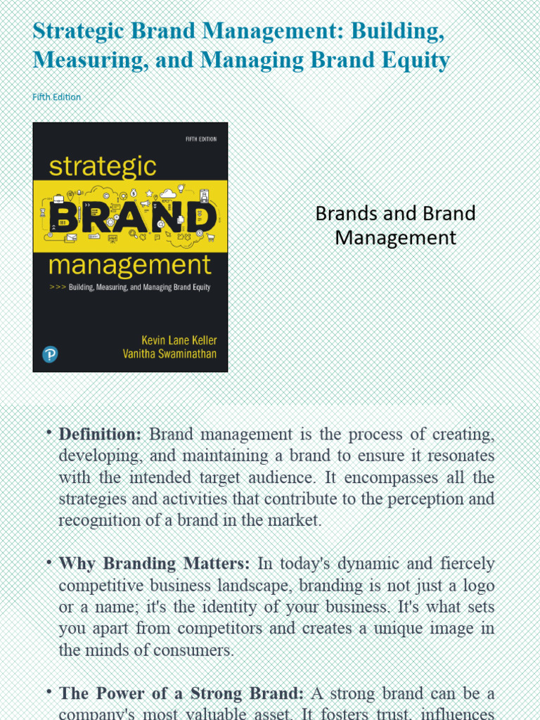 Strategic Brand Management Essentials | PDF | Brand | Product (Business)