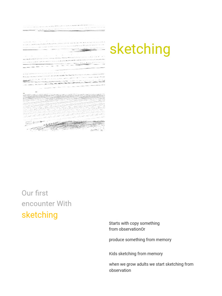 1 Sketching | PDF | Pencil