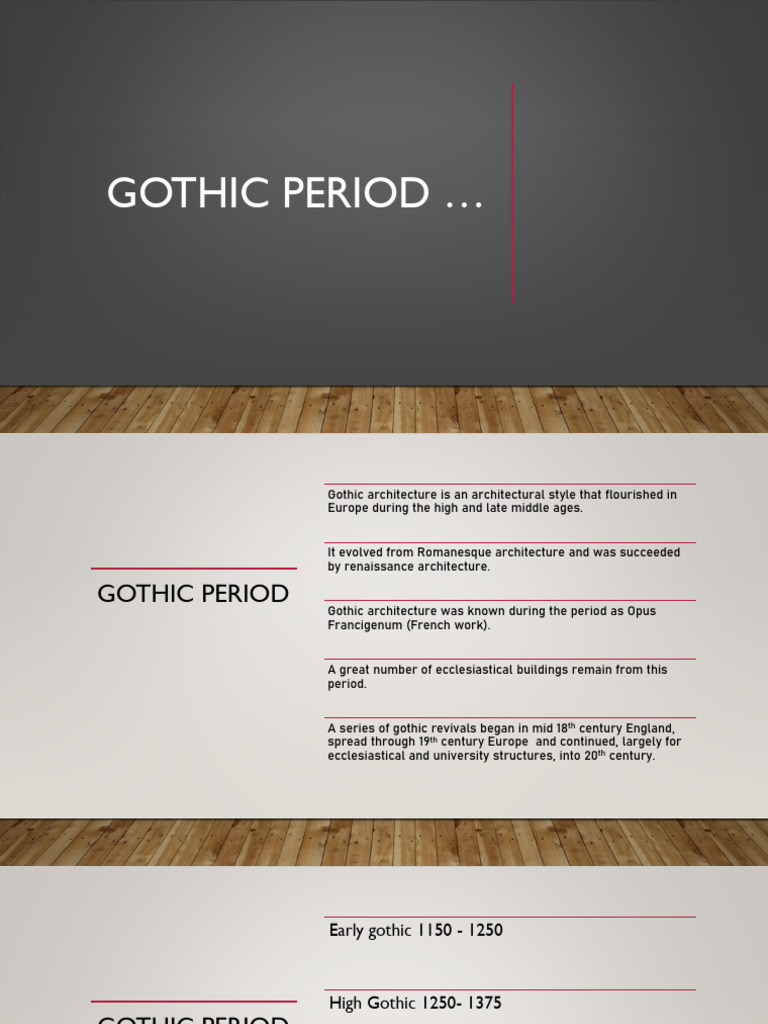 1 Gothic Period | PDF | Gothic Architecture | Vault (Architecture)