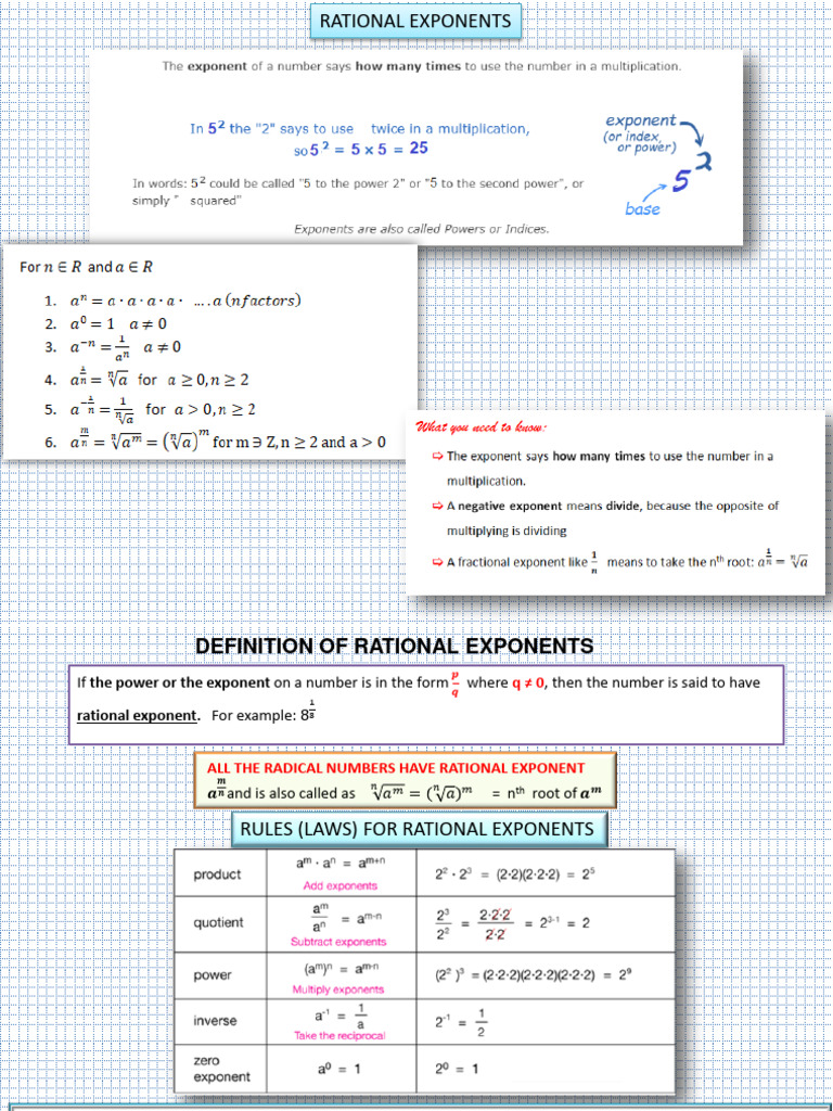 Frames To Solve Exponents | PDF | Exponentiation | Numbers