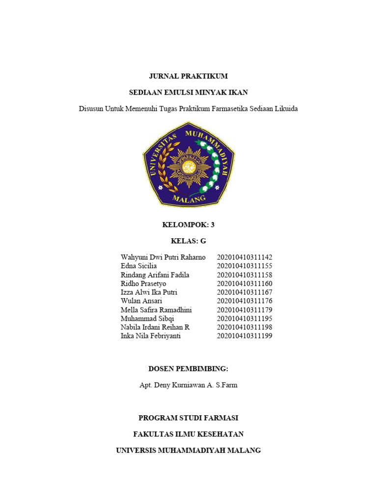Emulsi Minyak Ikan untuk Anak | PDF