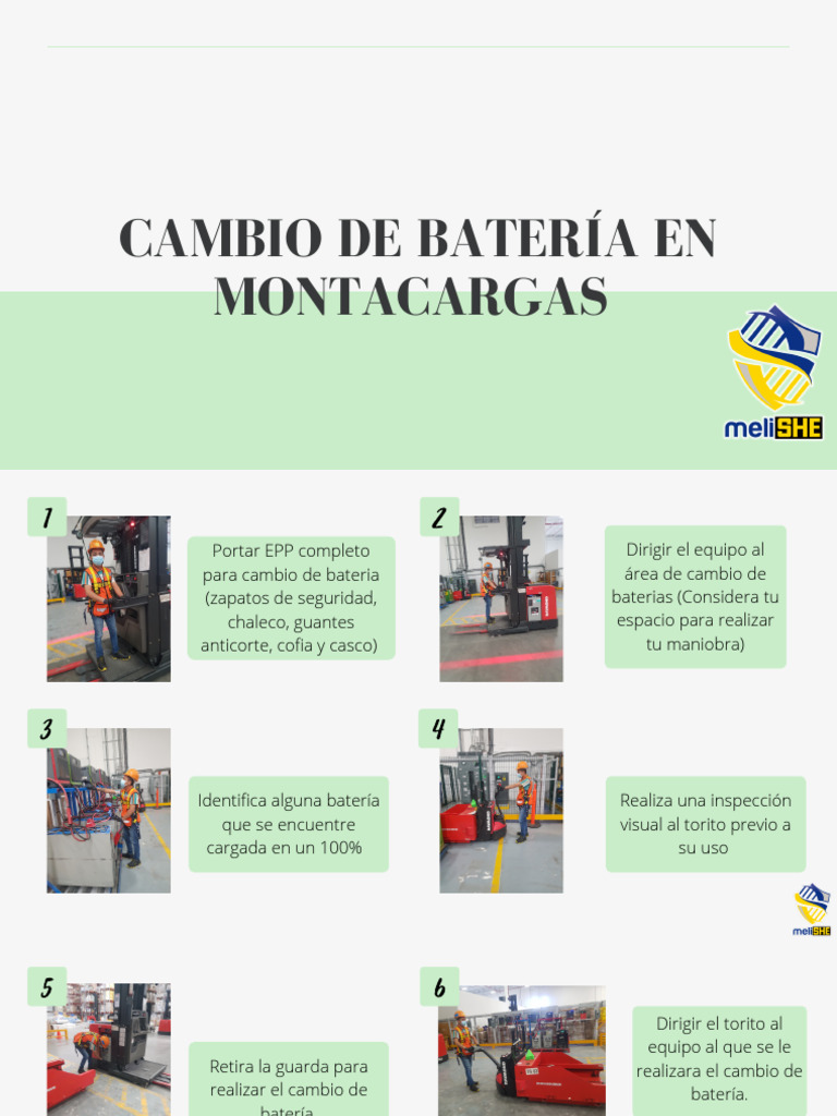 Cambio de Baterias Montacargas | PDF | Bienes manufacturados