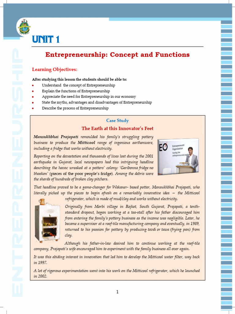 Eship Session I Reading | PDF | Entrepreneurship | Startup Company