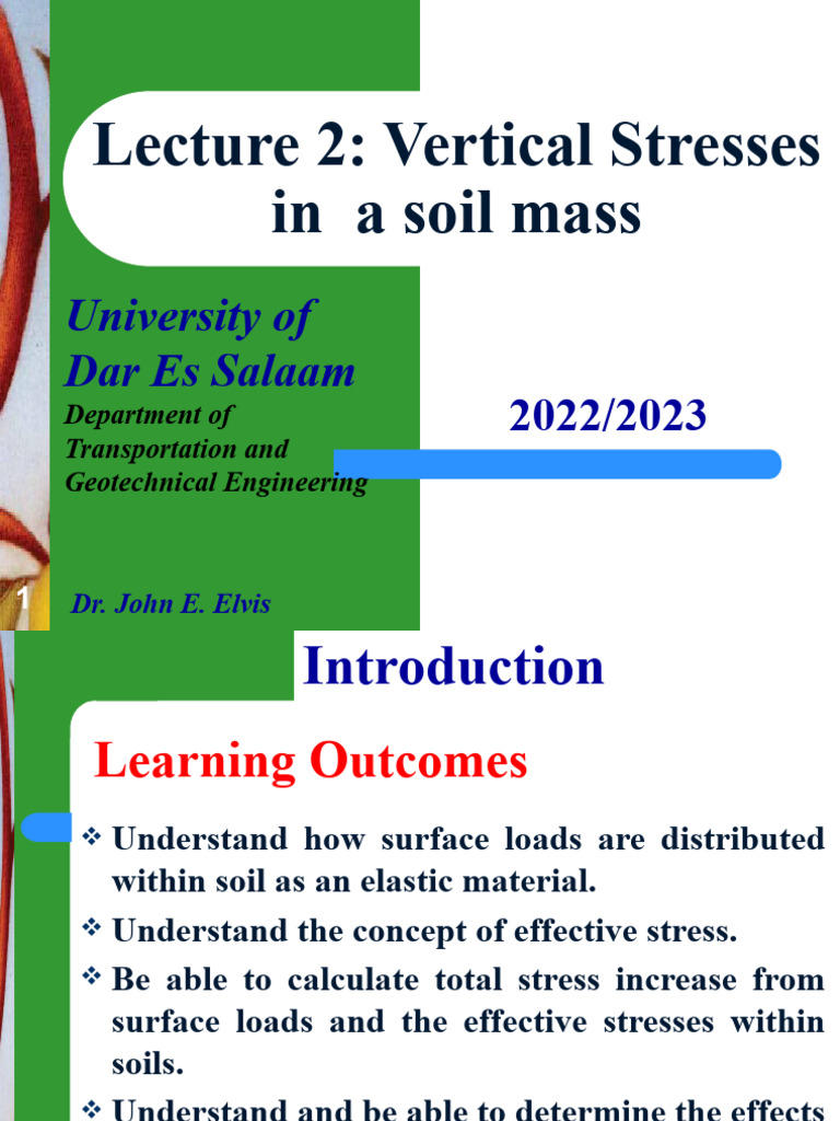 Lecture2 - Vertical Stress | PDF | Linear Elasticity | Stress (Mechanics)
