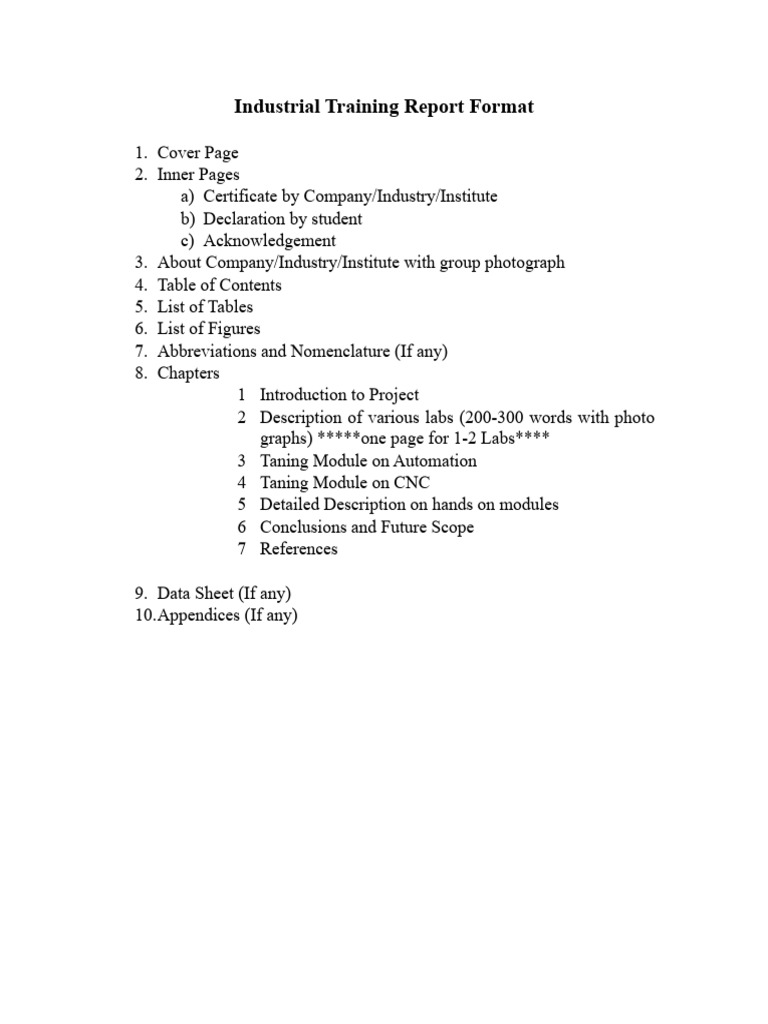 PEC Training Report Draft Template | PDF | Computing | Written ...